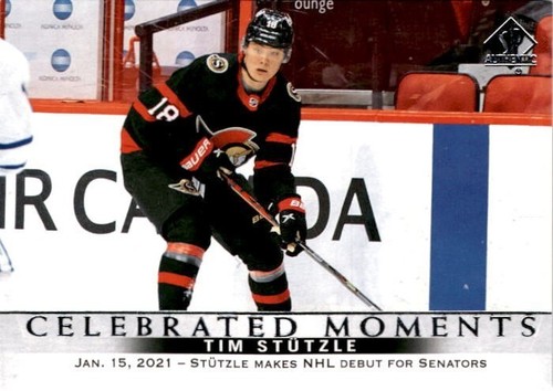 2020-21 SP Authentic - Celebrated Moments#114 Tim Stutzle - Ottawa ...
