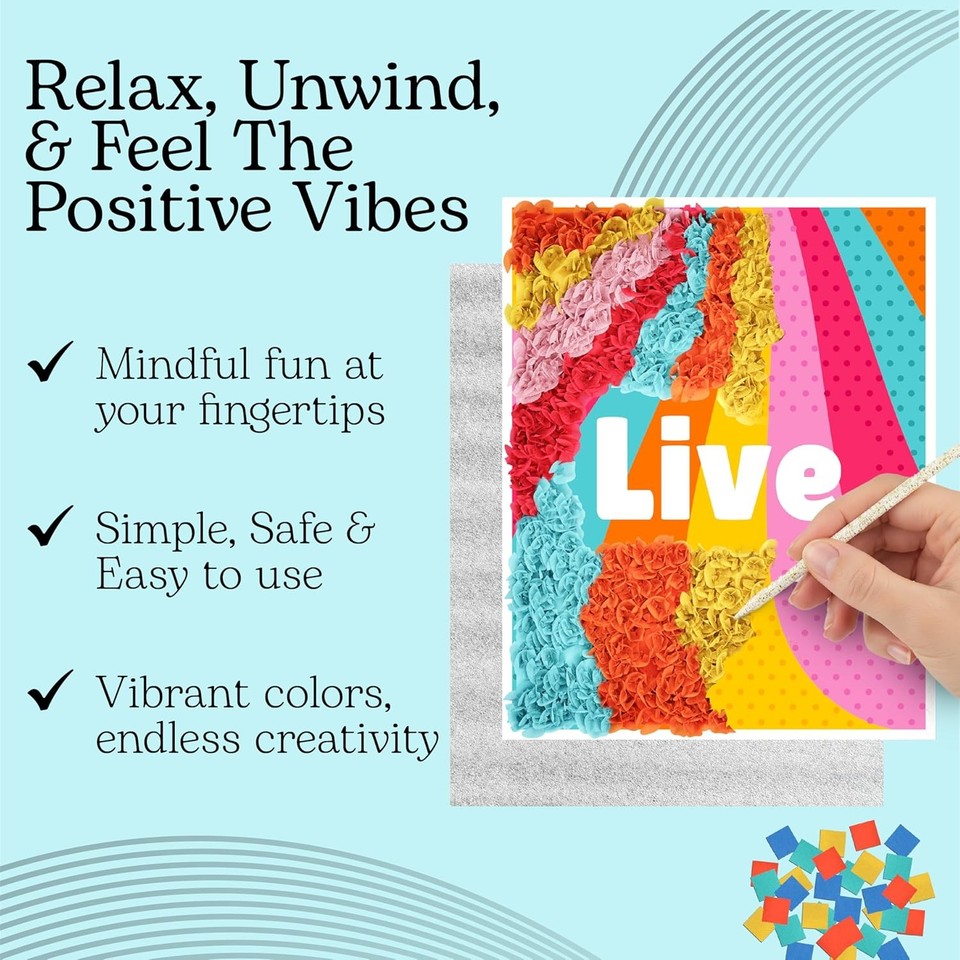 Unwynd Poke Art Flower Bouquet, Mess-Free Arts and Crafts for Adults ...