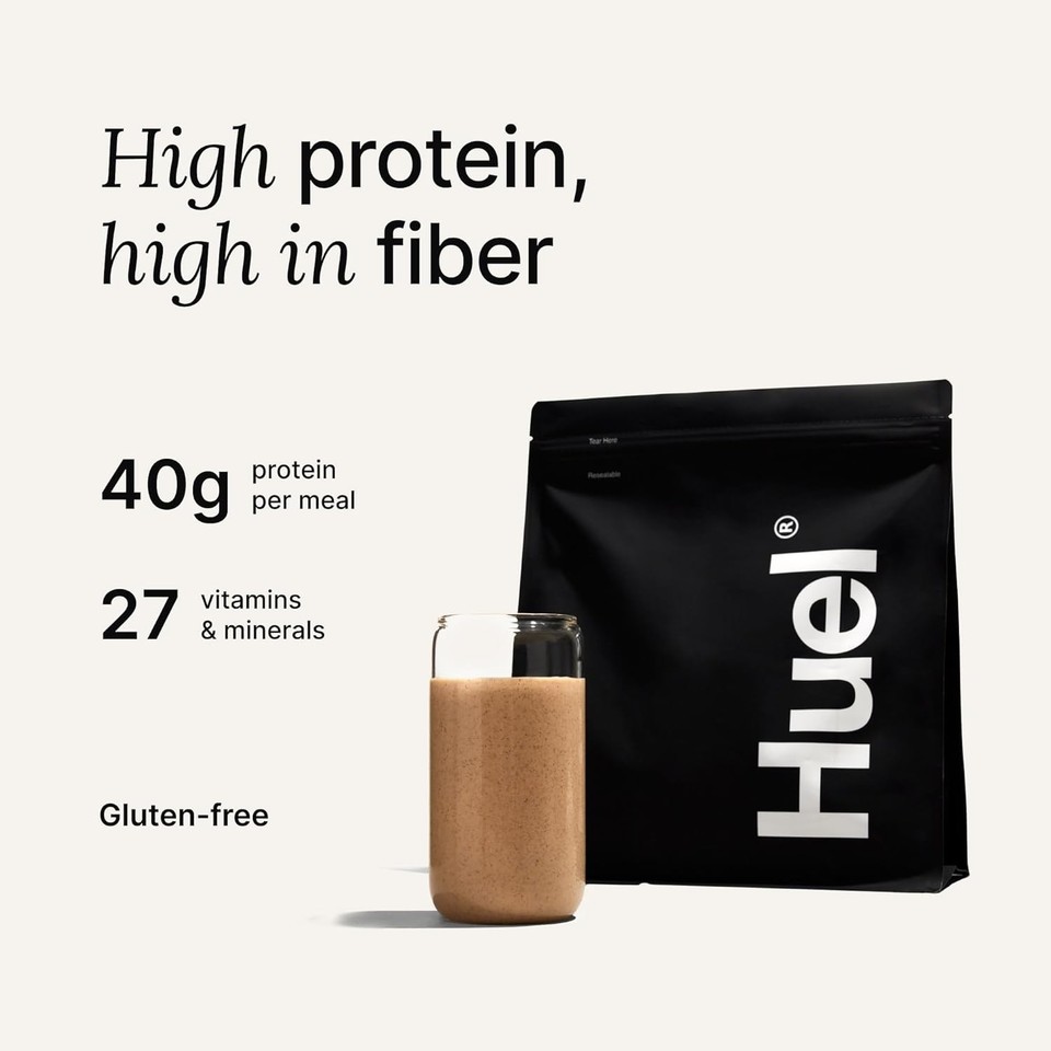 Huel Black Edition Vanilla 40g Vegan Protein Gluten-Free 17 Servings ...