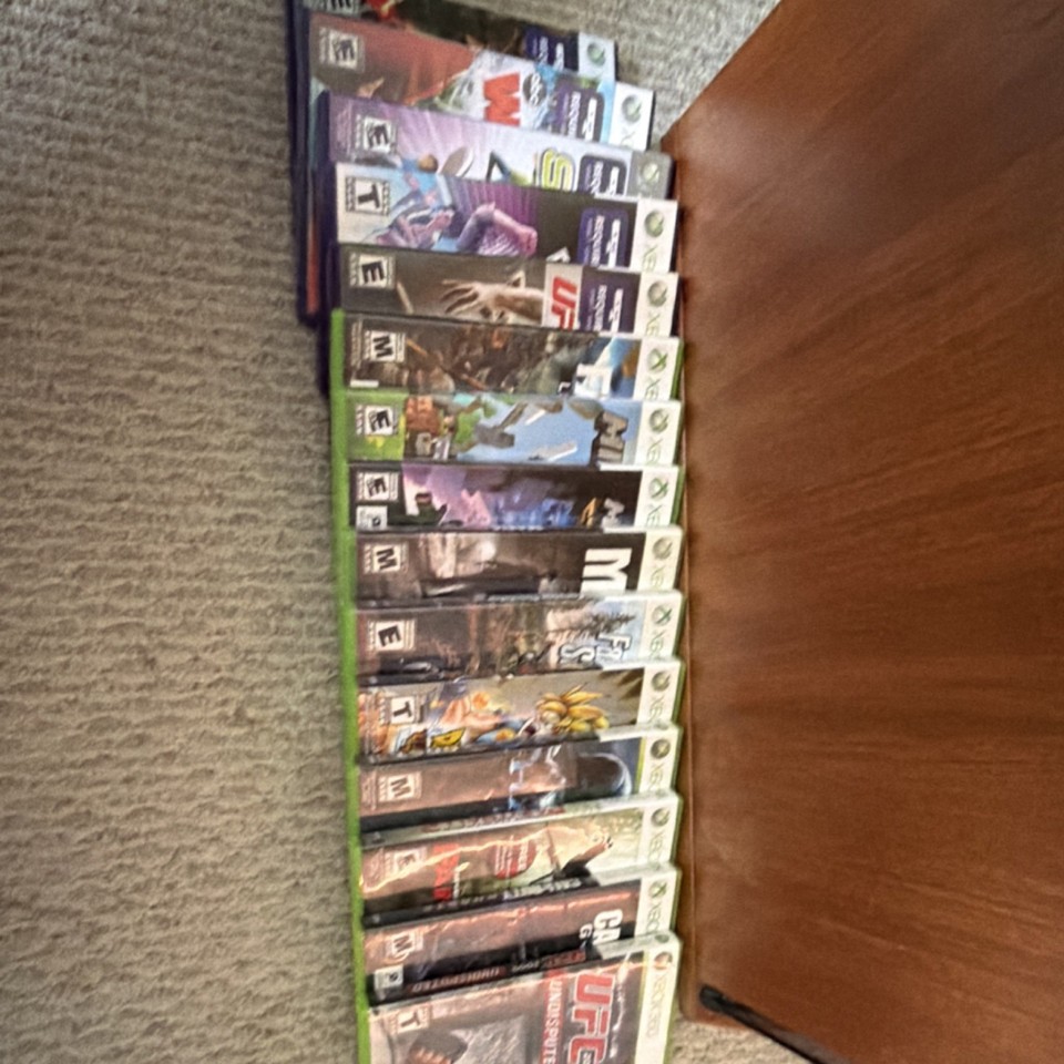 Xbox 360 Video Game Lot 15 Titles Microsoft 2K Dragon Ball Z Minecraft ...
