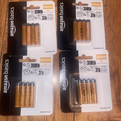 New Amazon Basics AAAA Batteries 4 Pack Of 8 Batteries 32 Total | eBay