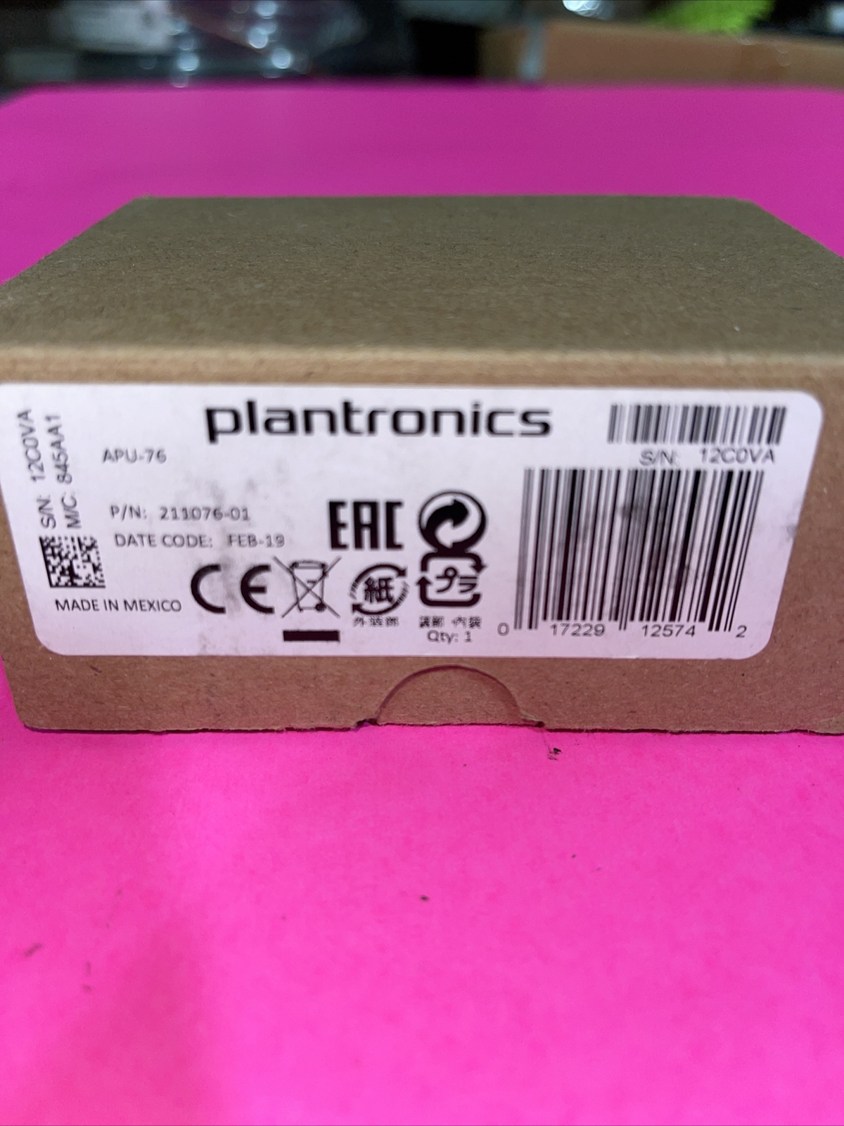 Plantronics Poly Apu-76 Electronic Hook switch Adapter USB (211076-01 ...