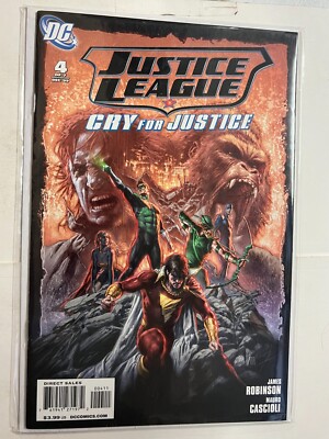 Justice League Cry For Justice #4 of 7 DC Comics 2010 | Combined ...