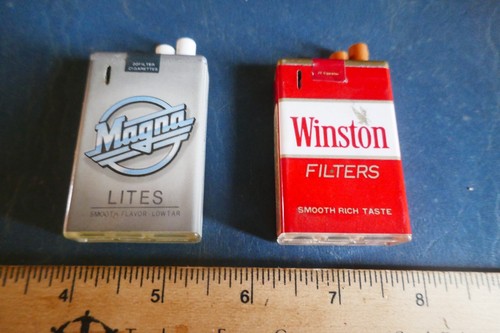 Vintage Pair of Lighters Winston Magna Lites Need Fuel Lot 25-7-A | eBay