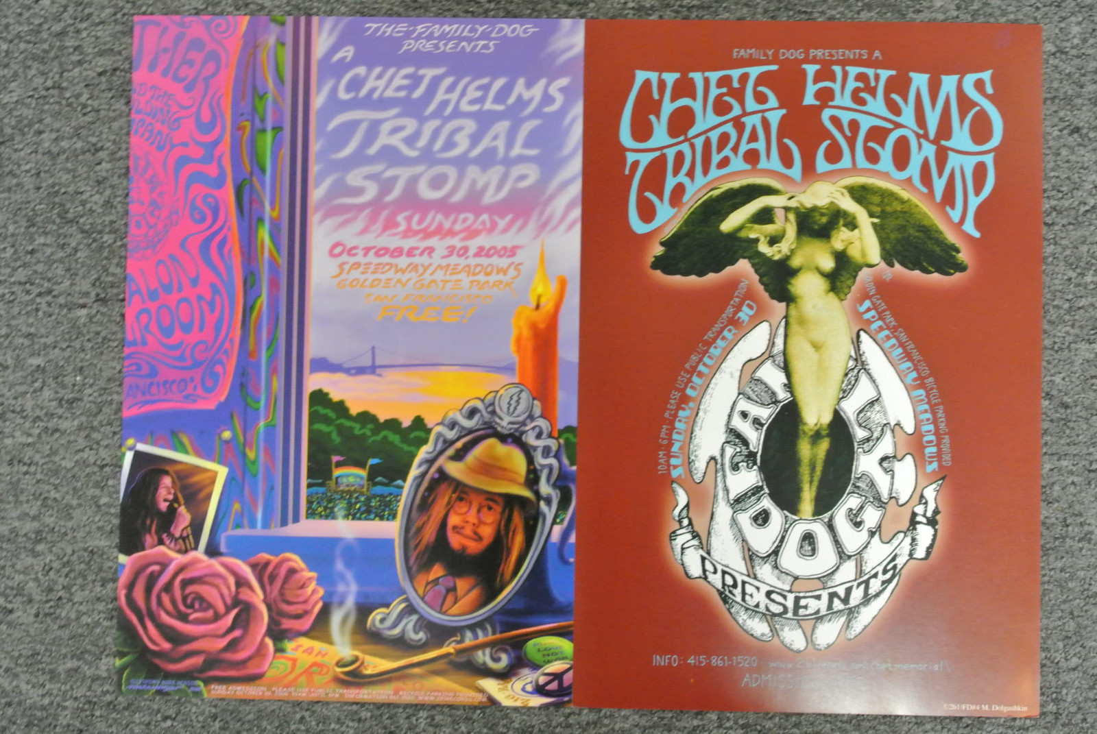 2005 Chet Helms Tribute Family Dog Tribal Stomp (set of 16 posters ...