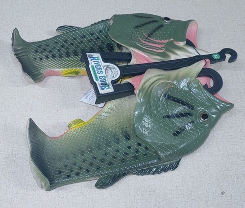 Rivers Edge Bass Fish Sandals Size 9 - 10 Wide Slides Outdoor Shoes ...