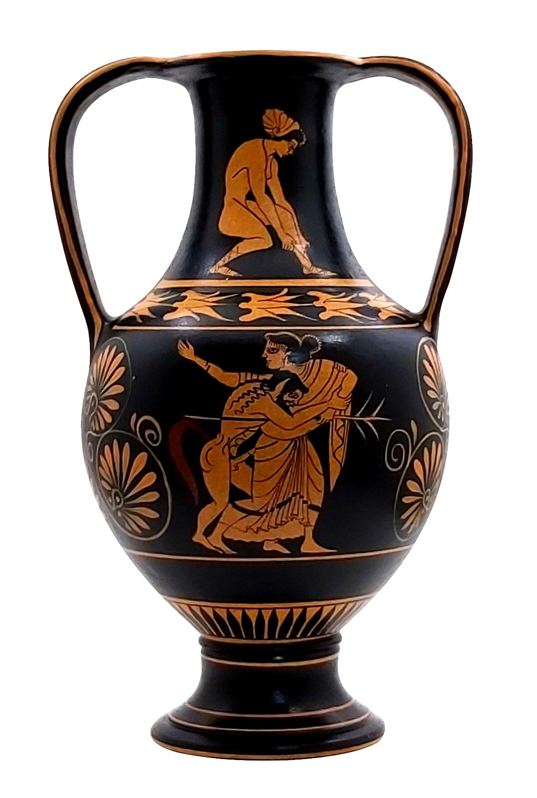 Maenad & Satyr Attic Red Figure Amphora Ancient Greek Vase Louvre ...