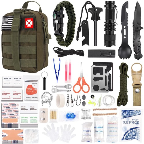 for Man Dad Husband, 210 PCS Survival First Aid kit, Professional ...