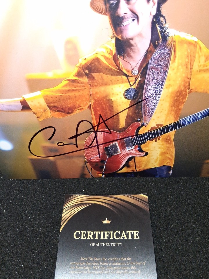 CARLOS SANTANA Signed Autographed 8x10 Photo w/COA | eBay