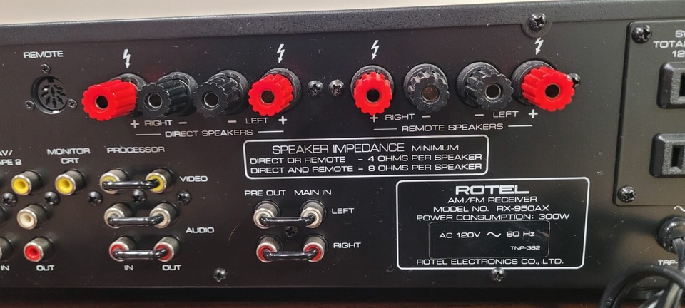 Rotel RX-950AX Vintage Stereo AM/FM Receiver. Fully Tested. Excellent ...