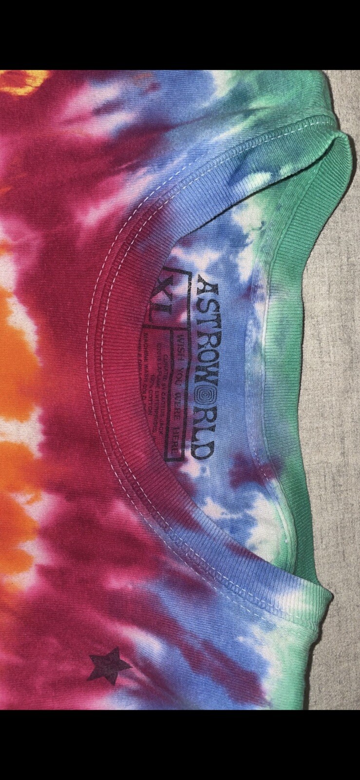 Travis Scott Astroworld Tie-Dye T-Shirt - Gem