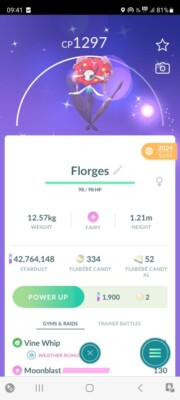 AMAZING!!! SHINY RED FLORGES!!! - PKMN GO!!! - NOT REGISTERED!!! | eBay