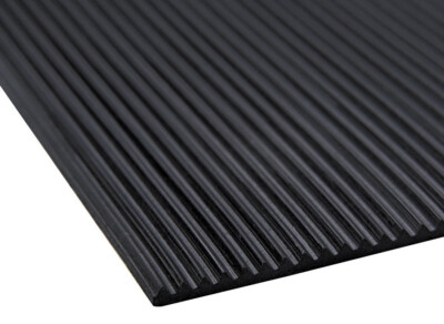 Koroseal Matting - Heavy Duty Corrugated Rubber Mat Spike proof mat | eBay
