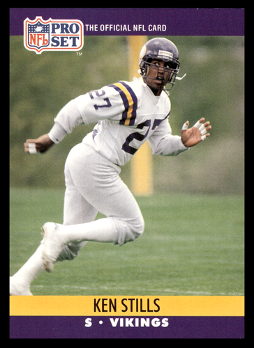 1990 Pro Set Ken Stills #574 Minnesota Vikings NFL Football Rookie RC ...