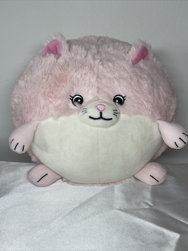 2019 Squishable Pink Kitty Cat Plush Pillow 9”x7” Soft Kawaii Stuffed ...