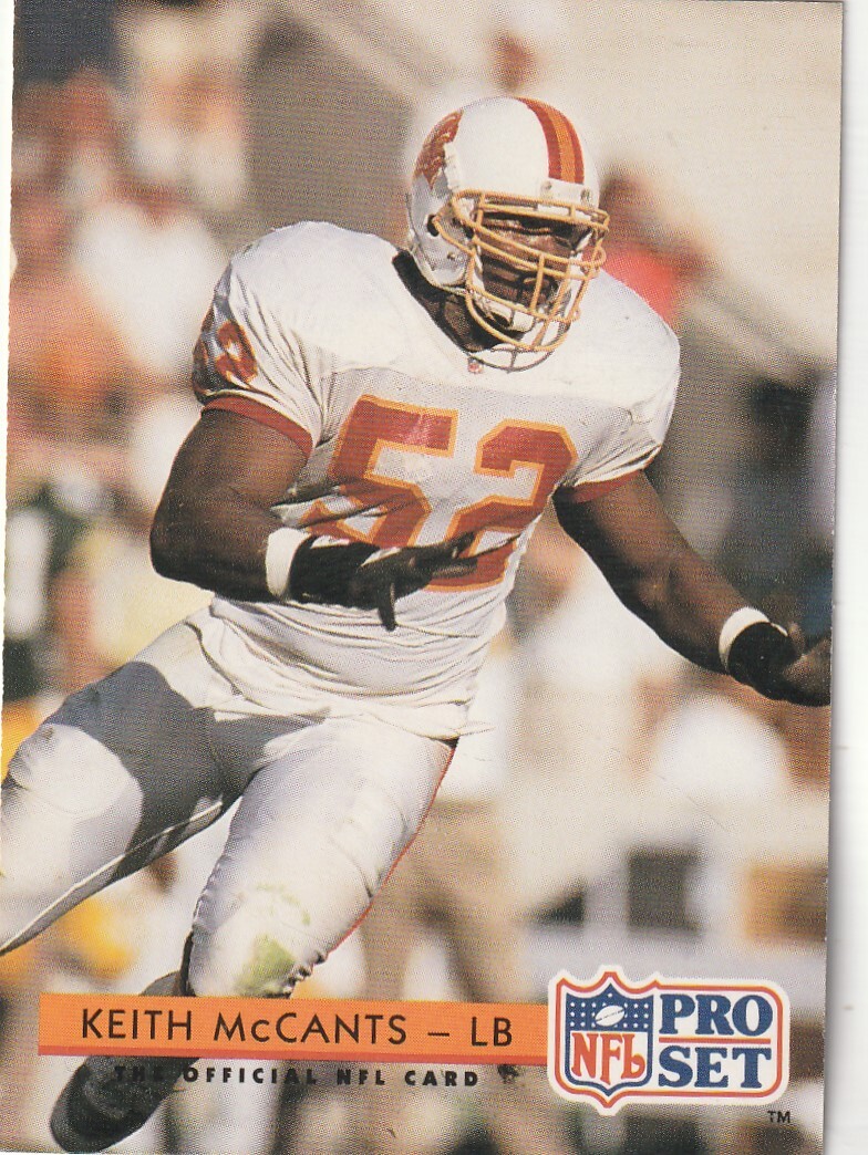 FREE SHIPPING-MINT-1992 Pro Set Keith McCants #338 PLUS BUCS BONUS ...