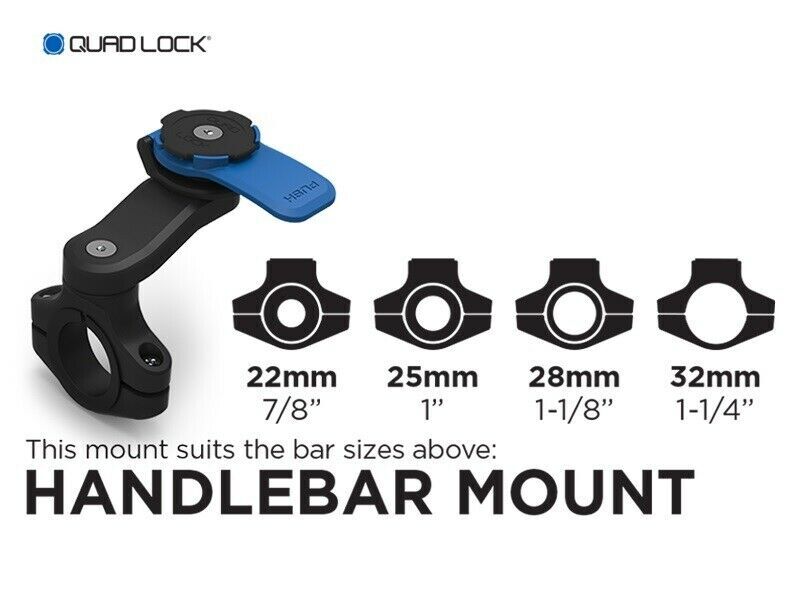 QUAD LOCK KIT GALAXY S24 ULTRA Case, Dampener, Handlebar Mount *EXPRESS ...