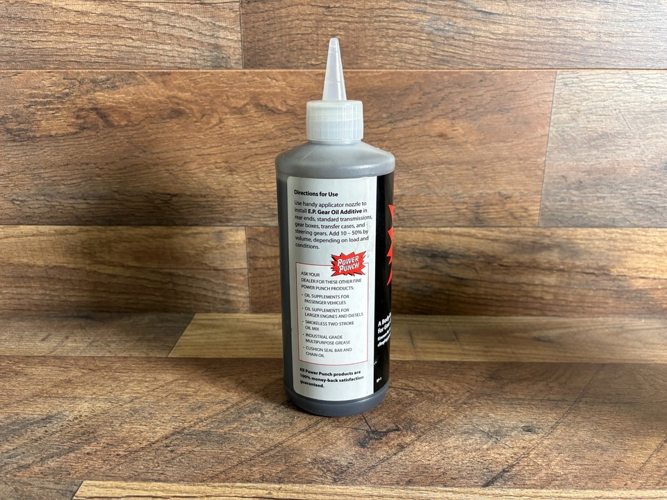 Power Punch 16oz (EP 1) Extreme Pressure Gear Oil Additive Moly ...