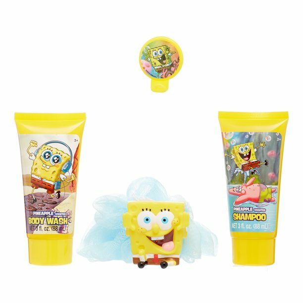 SpongeBob SquarePants 4-Piece Soap & Scrub Bath Set (LOC N-Shed) | eBay