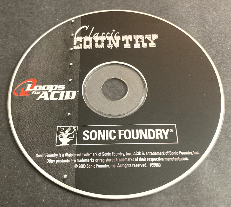 Sonic Foundry Classic Country Loops For Acid Sample/Sound Library ...