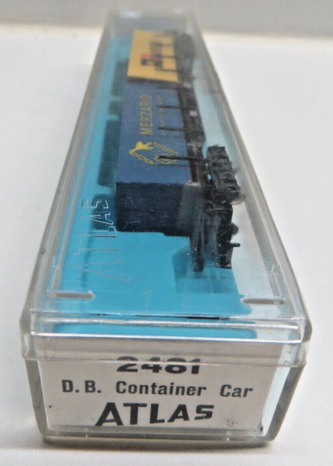 Atlas 2481 N Container Load Car Flatcar DB With Stanchion And 2 ...