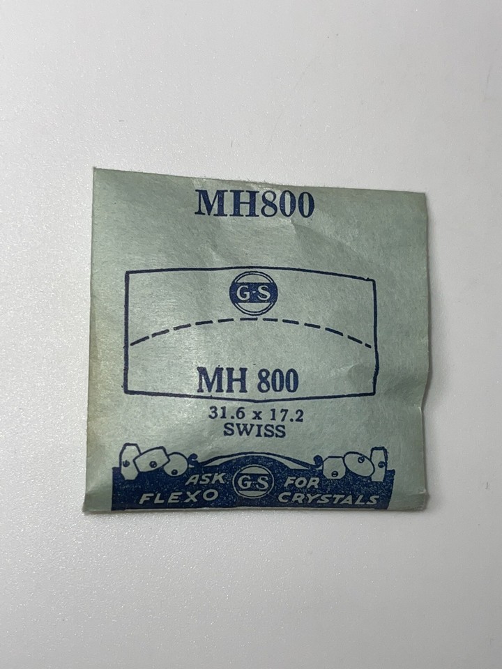 Vintage G-S Acrylic Watch Crystal Swiss 31.6mm x 17.2mm MH800 | eBay