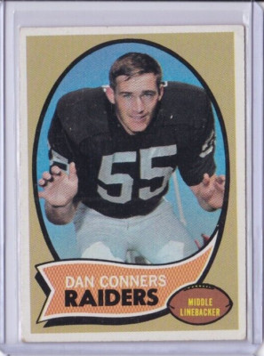 1970 Topps Football #6 DAN CONNERS OAKLAND RAIDERS (ID90) | eBay
