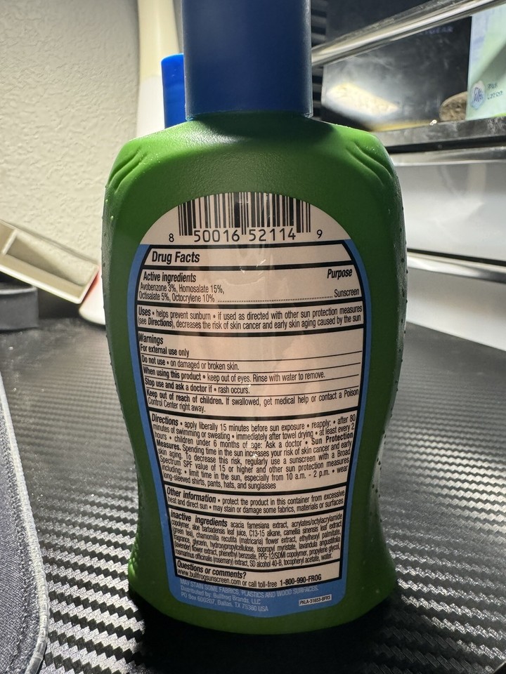 Bull Frog SPF 50 Quik Gel Sunscreen - Dries Instantly 5 fl oz **LOT OF ...