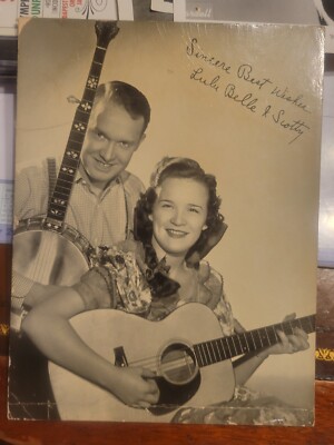 Autographed 8x10 Lulu Belle & Scotty Wiseman, Country Folk Musicians ...