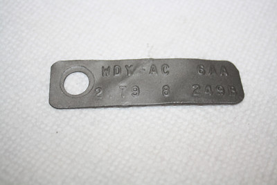 FORD 8 ? inch 2.79 OPEN REAR END ID TAG MUSTANG | eBay