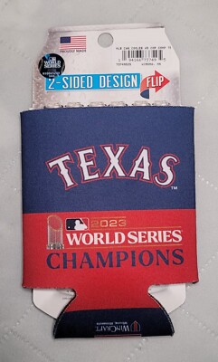 Texas Rangers 2023 World Series Champions Can Cooler 2-Sided Design ...