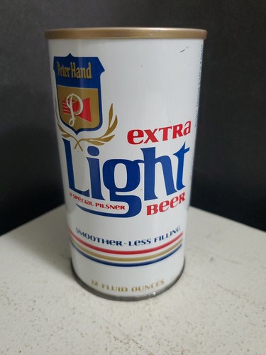 EXTRA LIGHT PILSNER BY PETER HAND BREWING STRAIGHT STEEL PULL TAB OLD ...