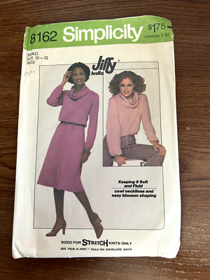Simplicity Pattern #8162 Misses Jiffy Pullover Top & Skirt Sz 10-12 | eBay