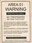 Area 51 Warning 3 1/4 x 4 1/4" Rubber Stamp, Area 51 Stamp, Alien Stamp ...