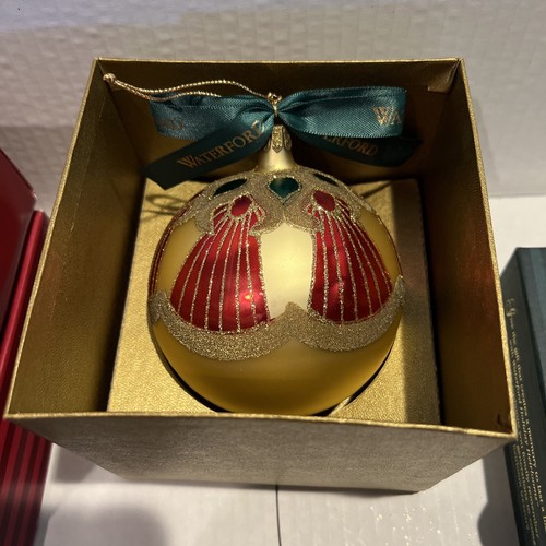 Waterford Holiday Heirlooms Gold Peacock Ball Christmas Ornament for ...