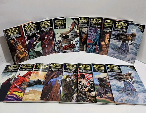 Lot Of 16 Classics Illustrated Digest Size Comic Books 1997 Moby Dick ...