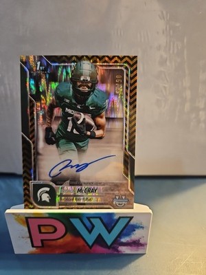 2025 Bowman Chrome U Chrishon Mccray Black Gold Shimmer Auto /25 | eBay