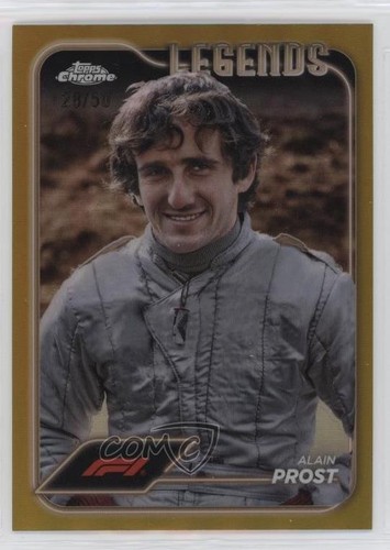 2024 Topps Chrome Formula 1 F1 Legends Gold Refractor /50 Alain Prost ...