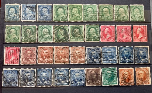 US Early Stamp Collection 1894/1901 Scott #246 #283 triangles Used ...