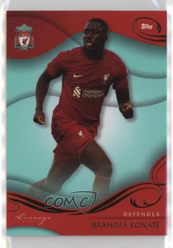 2022-23 Topps Liverpool FC Lineage Icons Teal /99 Ibrahima Konate ...