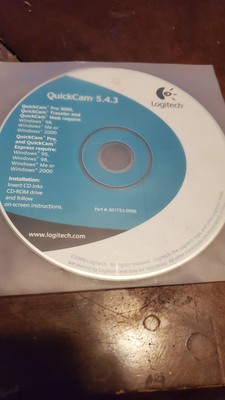 QuickCam 5.4.3 Logitech Driver Installation Disc | eBay