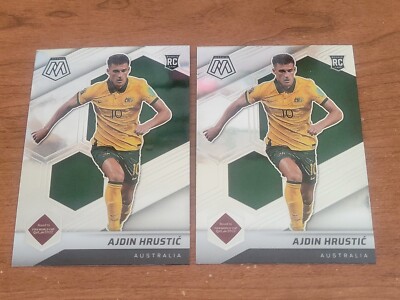 2 x 2021-22 Mosaic Road To FIFA World Cup Qatar 2022 Ajdin Hrustic ...