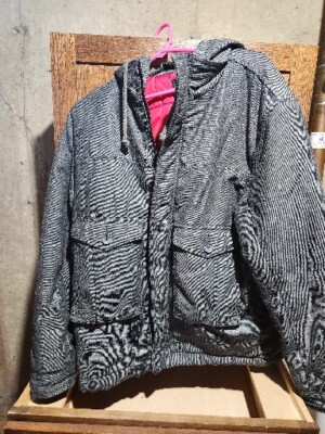 Quicksilver Jacket Grey Charcoal Denim Men's Large | eBay