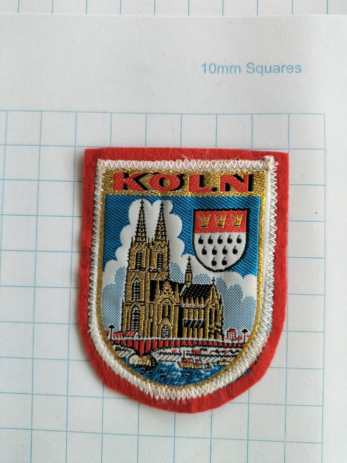 sew on patch - vintage KOLN GERMANY DEUTSCH Sew on 7 x 6cm approx | eBay