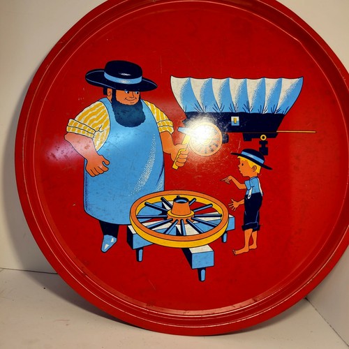Vintage Tray Amish. Design Sturdy Drink Service Display Collectable ...