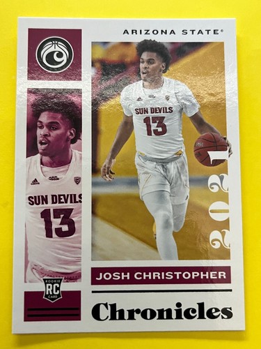 2021 PANINII CHRONICLES DRAFT PICKS - JOSH CHRISTOPHER #22 ASU ROOKIE ...