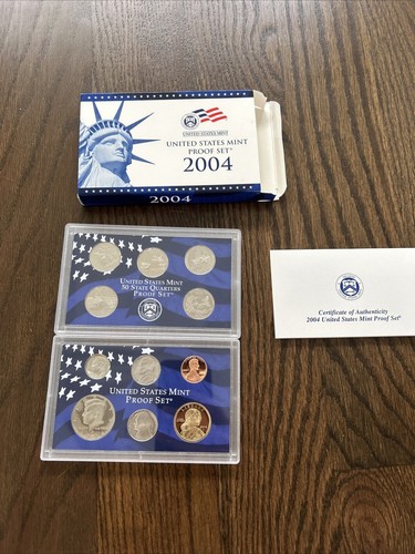 2004 S United States Mint 50 State Quarters Proof Set w/COA and Box | eBay