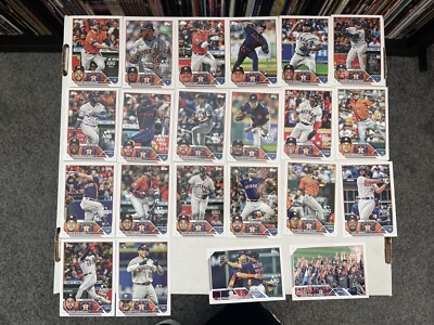 2023 Houston Astros Topps All-Star Game Factory Set Foil Stamp Team Set ...