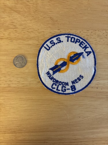 Vintage original U.S. Navy "U.S.S. Topeka CLG-8 Wardroom Mess" patch | eBay