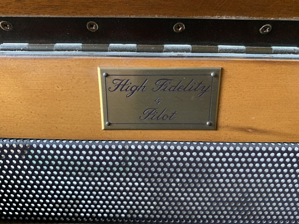 Vintage Mid Century Pilot Radio Corporation Garrard Console Radio ...